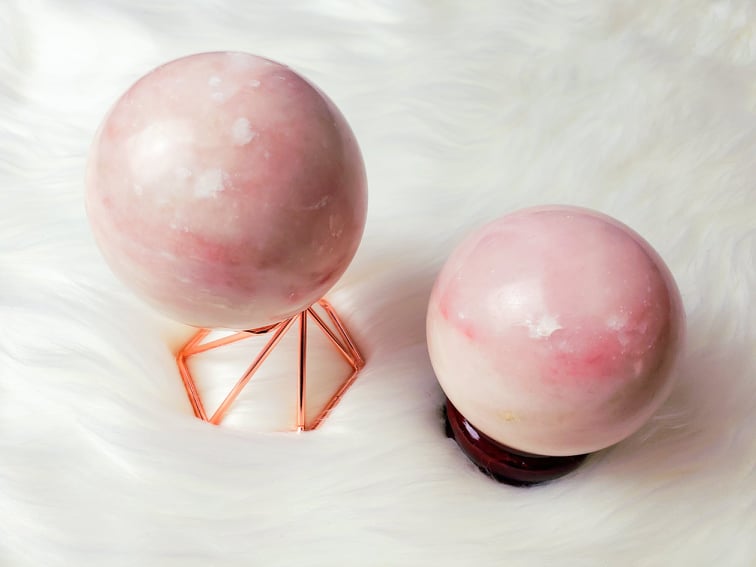 Pink Opal Spheres – Earthsong Oasis
